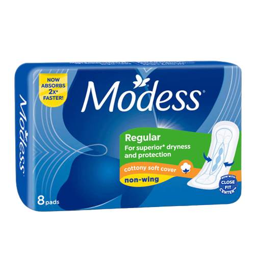 MODESS Regular Non Wings 8's price in the Philippines | MedsGo Pharmacy